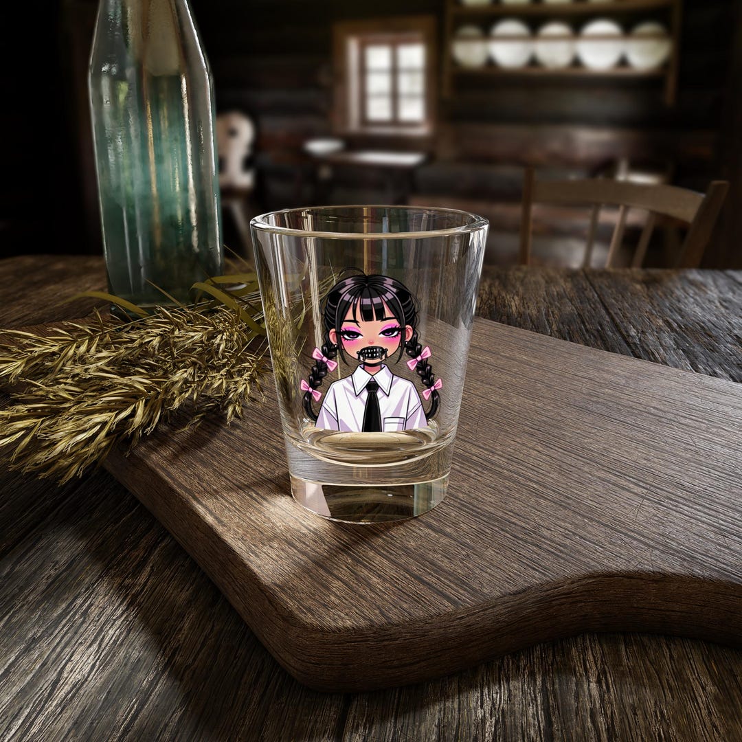 Anime Shot Glass - Sailor Pookie Requiem 1.5oz Clear Glass | Cartoon ...