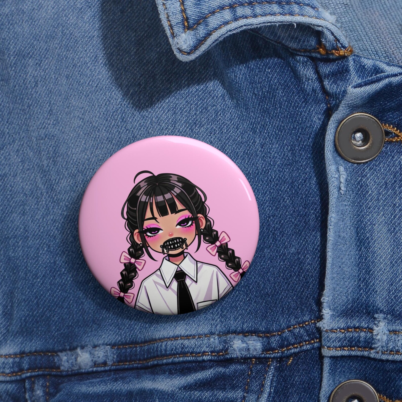 SAILORR Pookie's Requiem Custom Pin Button - Viral Music Anime Pin ...