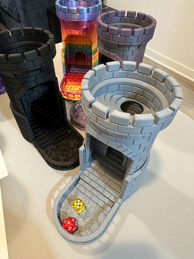 Dice Tower, Collapsible Tower for RPG and Board Games, Gift for D&D ...