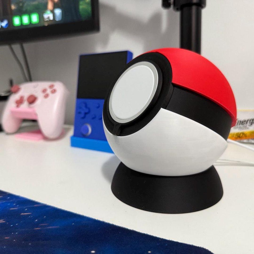 Pokeball Magsafe Charger Stand, Pokemon Magsafe Phone Holder, Anime ...