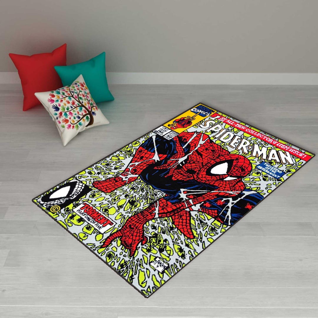 Spiderman Rug, Cartoon Rug, Boyroom Rug, Children Rugs,gift for Him ...