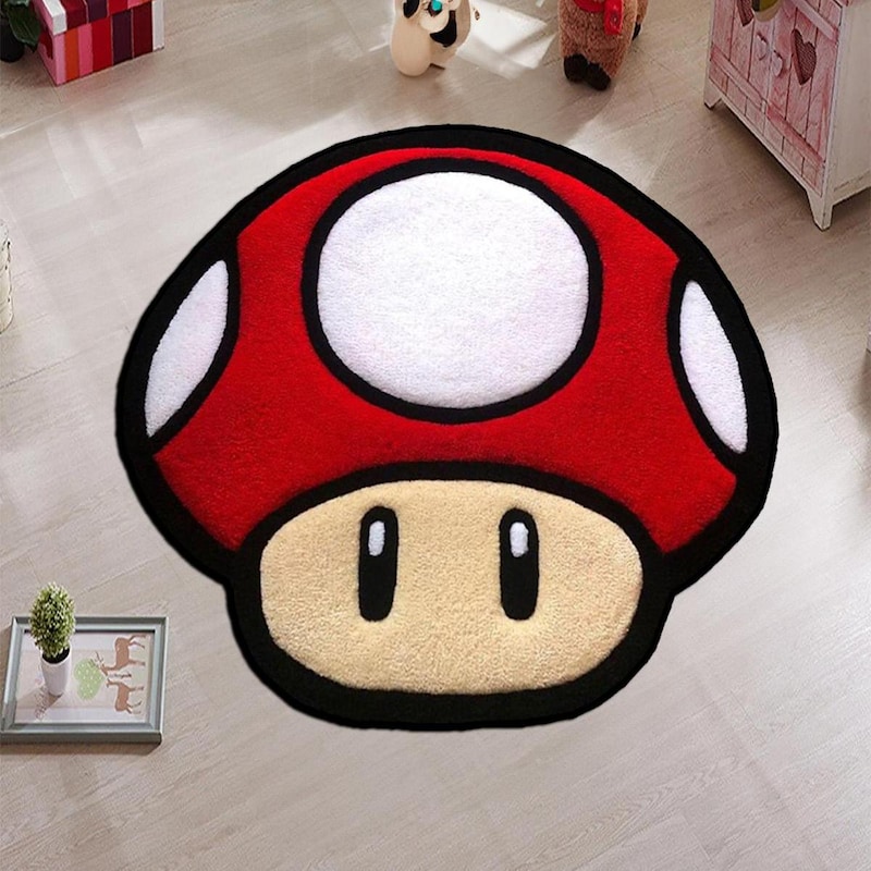 Tufted Super Mario Rug - Etsy