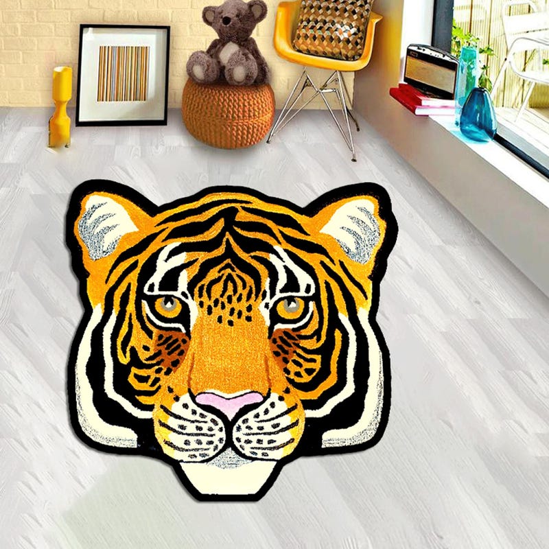 Tiger Rug - Etsy