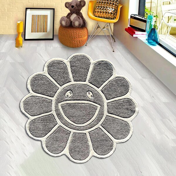 Rainbow Flower With Smiley Face - Etsy