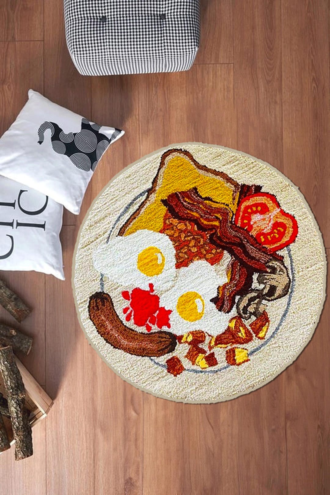 Anime Breakfast Rug, Toasted Rug, Anime Rug,egg and Avo on Toast,my ...