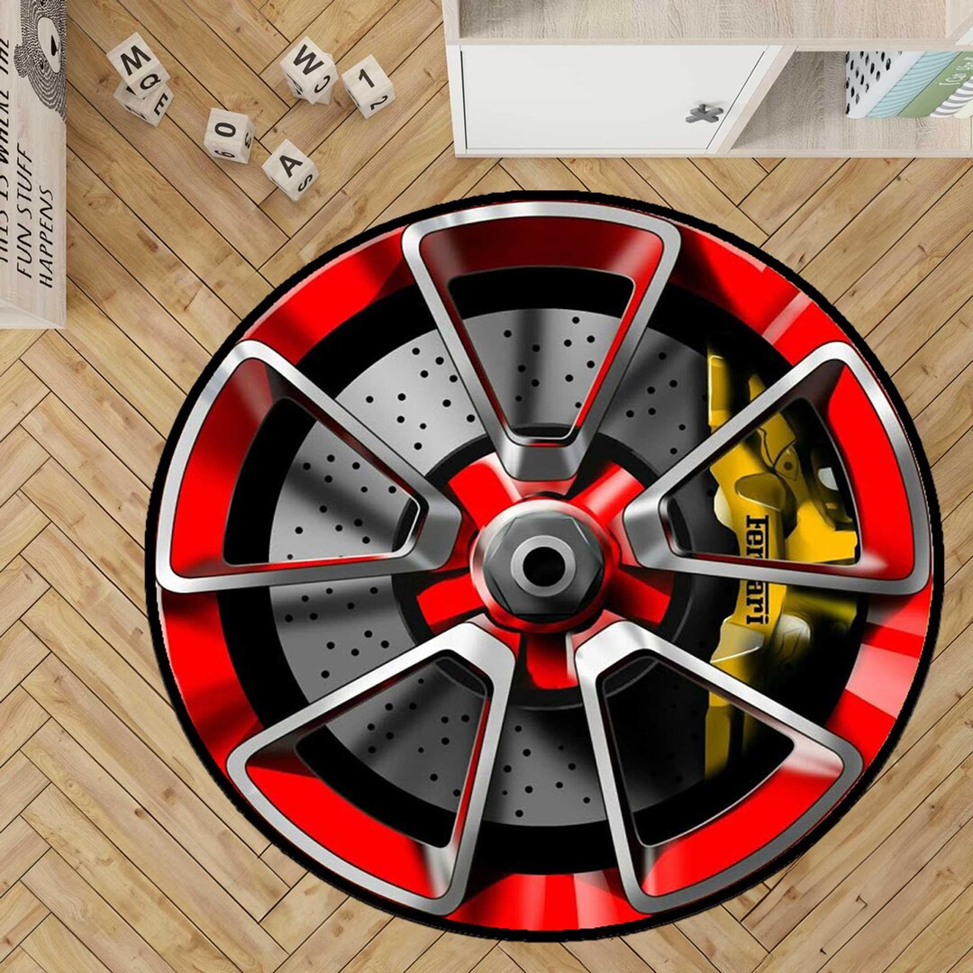 BMW 3.0 CSL Wheels Rug, Frozen Gold Metallic (M2) Wheels on the Gold ...
