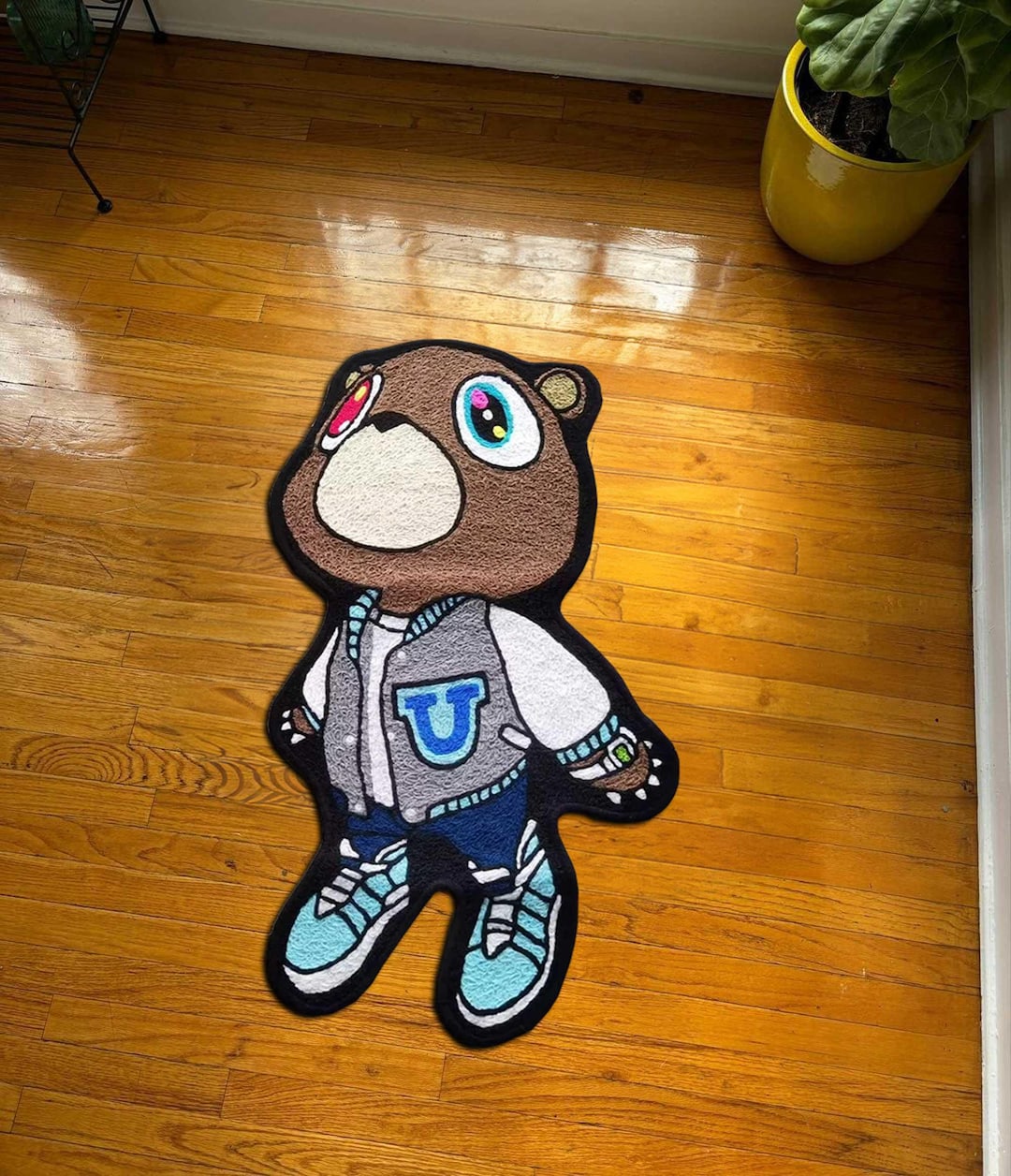 Kanye West Dropout Bear, Kanye West Rug, Kanye West Decor, Kanye Bear ...