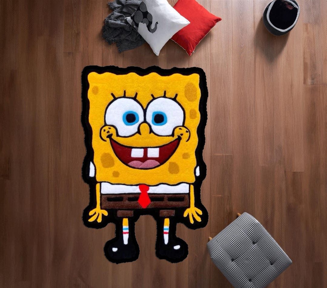 Shape Bob Rug, Spongebob Rug, Spongebob Inspired Rug, Spongebob ...