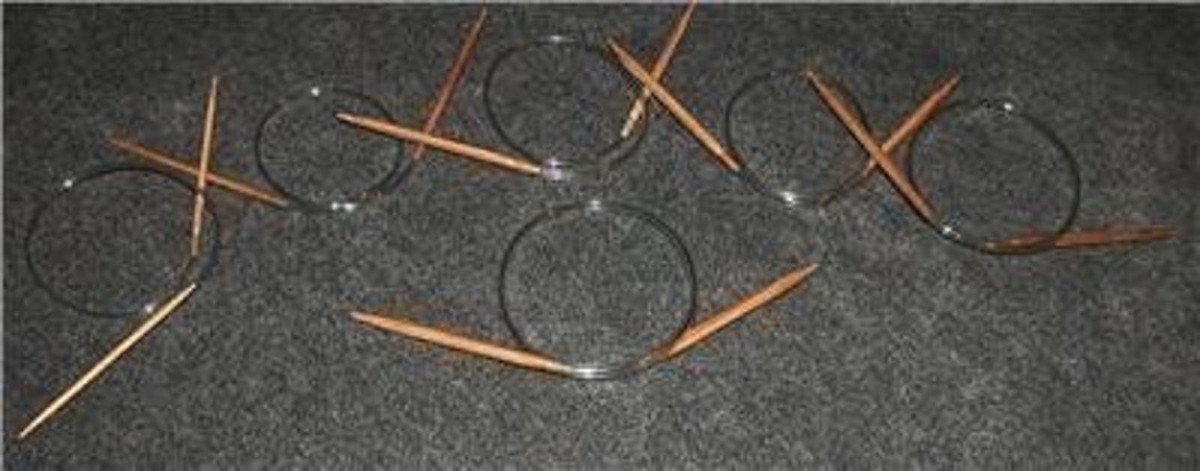 12 Inch or 16 Inch tip to Tip Bamboo Circular Knitting Needles US 11 ...