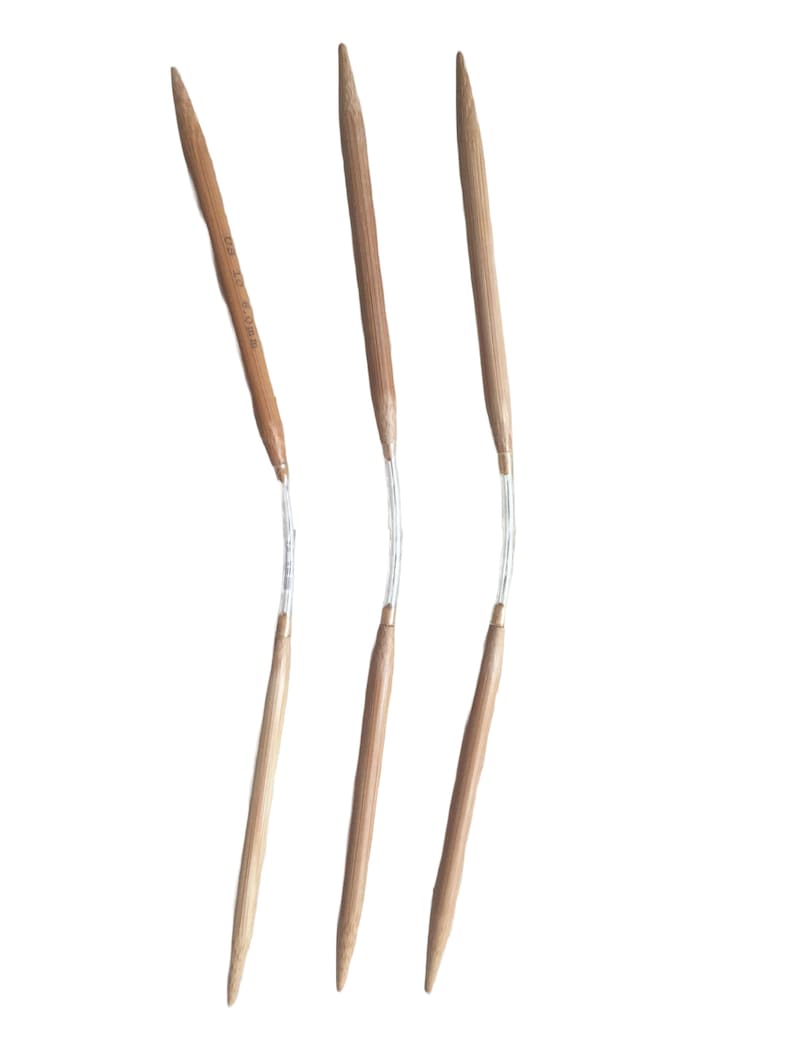 Bamboo Double Pointed Flex Flexible Double Pointed Knitting Needles ...