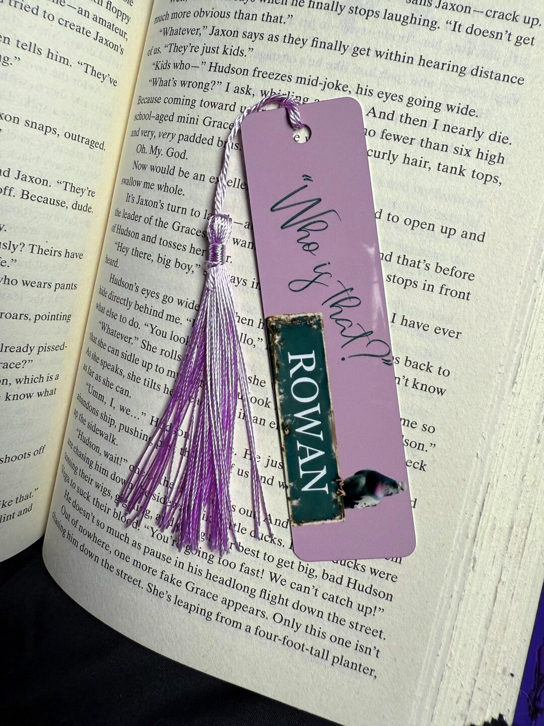 Rowan Pigeon Bookmark - Fantasy Reader Birthday Christmas Gift Aelin ...