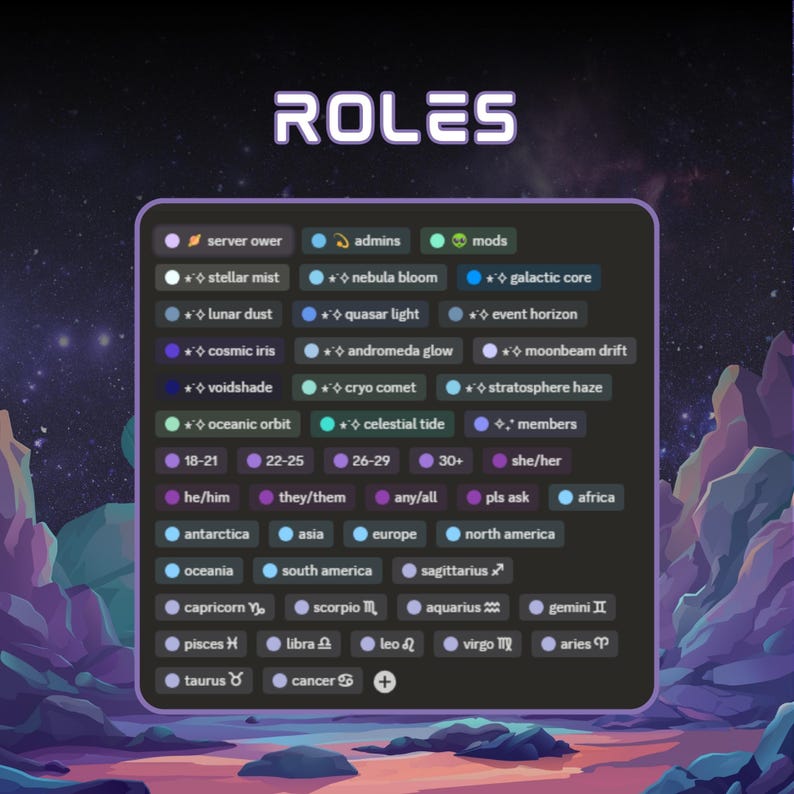 Space Aesthetic Discord Server Template