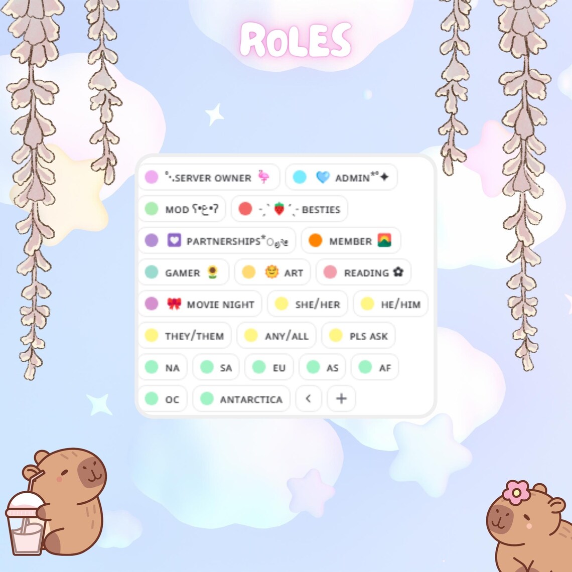 Kawaii Aesthetic Discord Server Template!