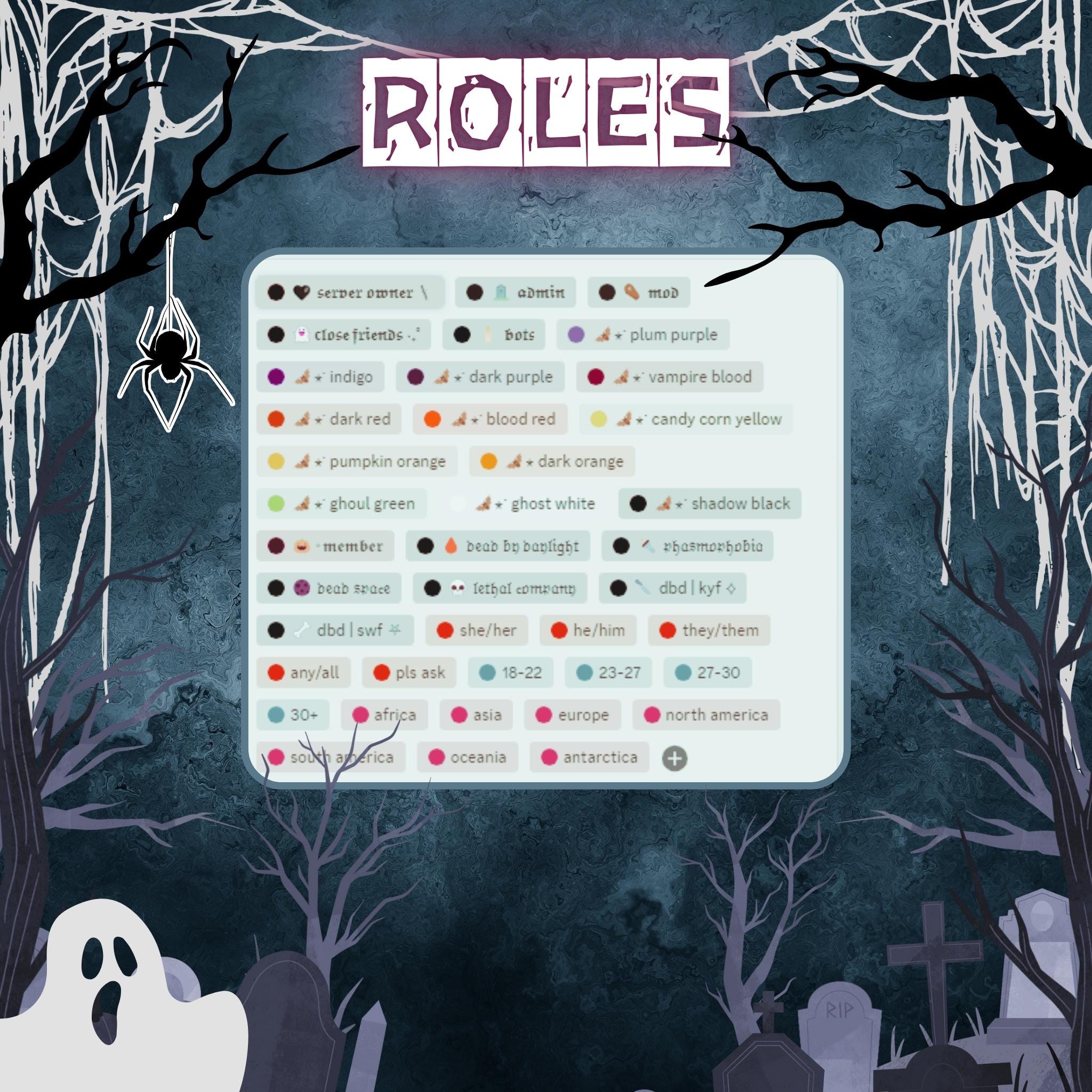 Spooky Discord Server Template: Horror Gaming Theme (instant Download ...