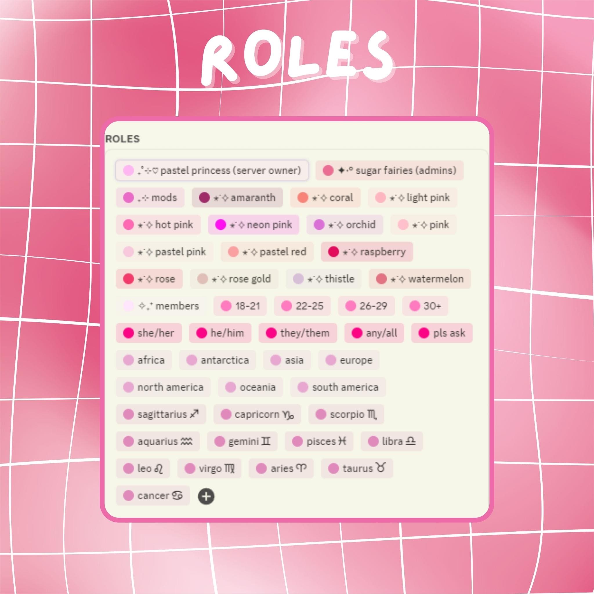 Cute Pink Aesthetic Discord Server Template