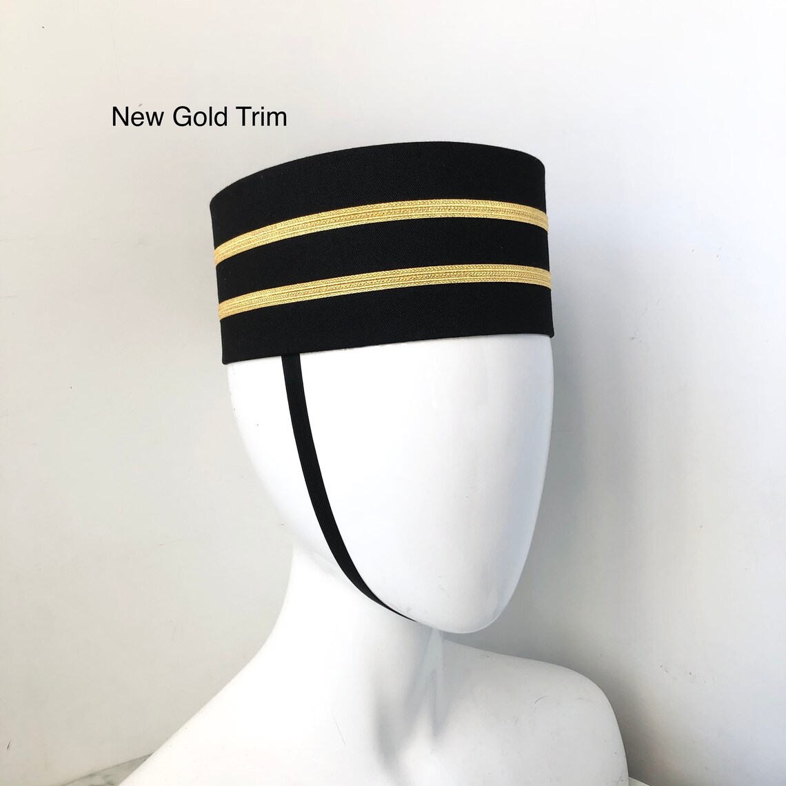 Bellhop Usher Hat in Black or Navy With Gold or Silver - Etsy