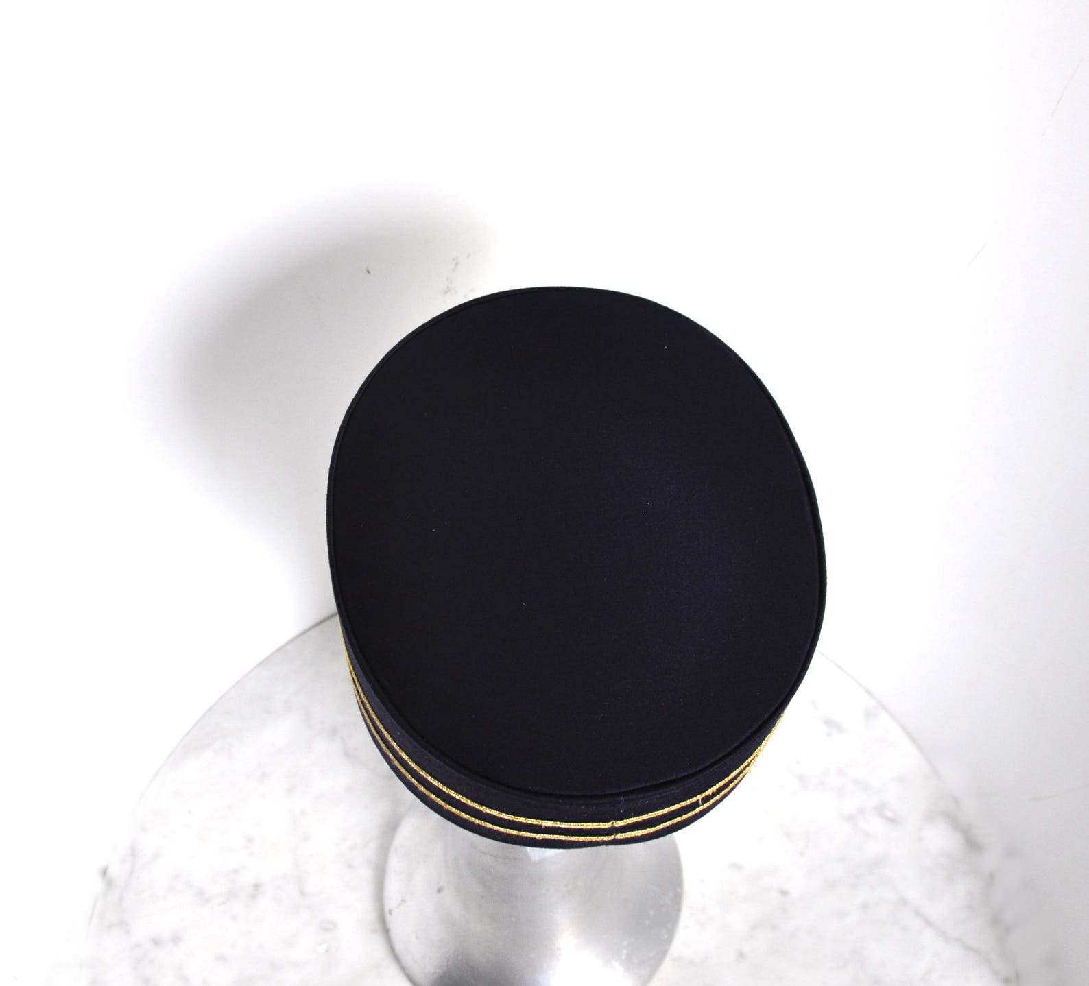 Bellhop - Usher Hat - in Black or Navy With Gold or Silver- Fits Head ...