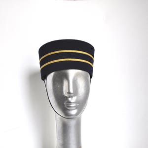 Bellhop Usher Hat in Black or Navy With Gold or Silver | Etsy
