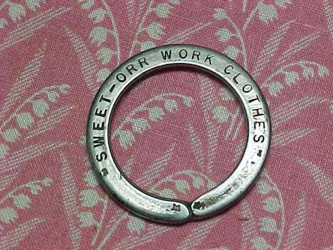 Rare Vintage Sweet-orr Work Clothes Advertising Flat Key Ring - Etsy