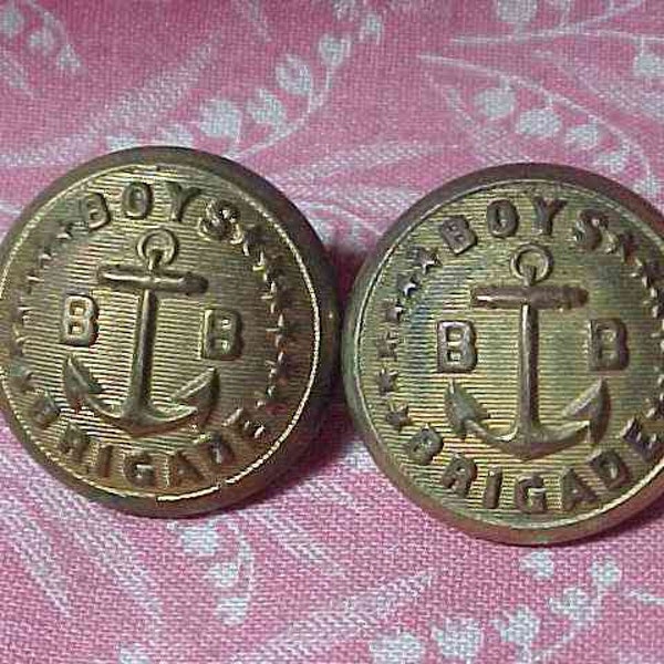 Brass Anchor Button Etsy