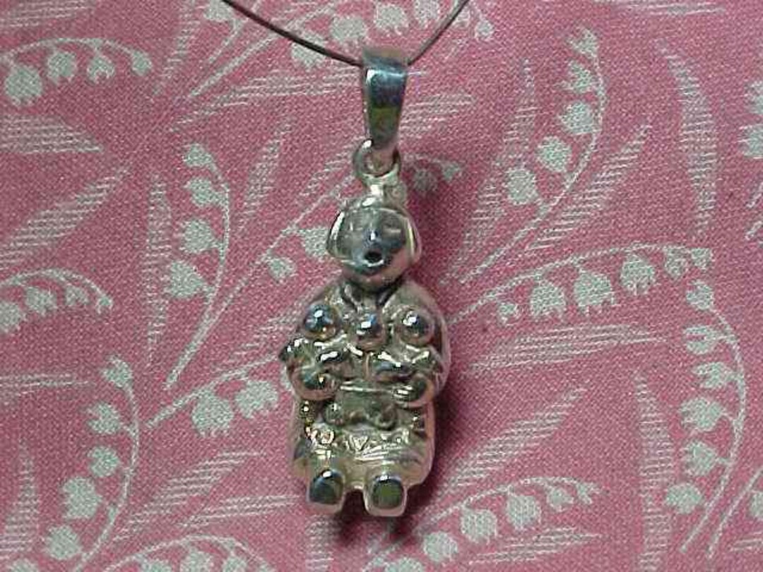 Vintage 925 Sterling Nanny With Triplets Necklace Pendant - Etsy
