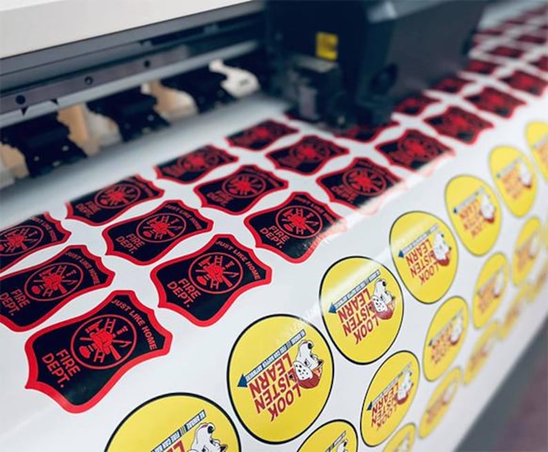 White Vinyl Stickers From Your Design, LOW Minimum Order Quantity ...