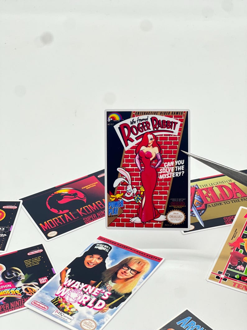 Retro NES and Super Nintendo USA Box Art Stickers for Gamers - Etsy