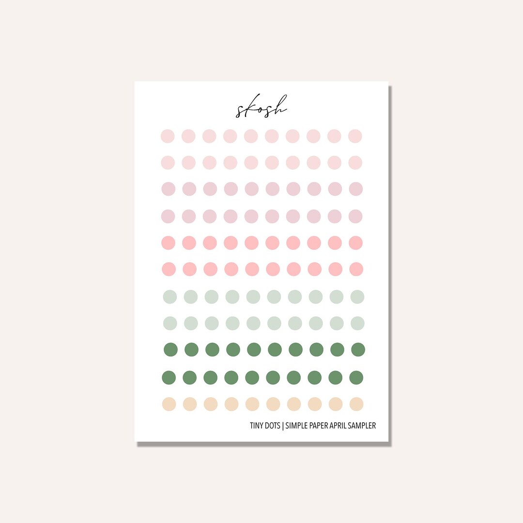 April Simple Paper Co Matching Shapes | Washi Material - Etsy