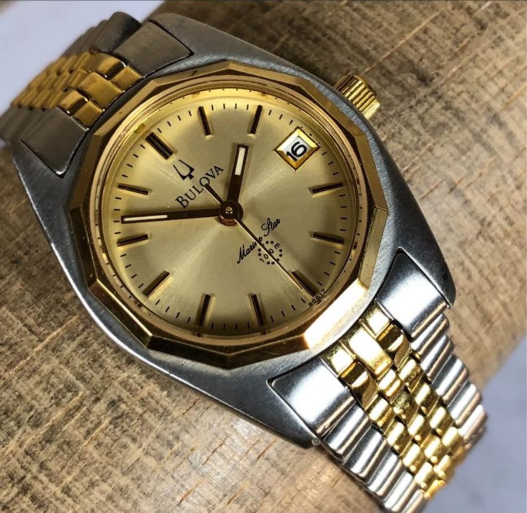 Vintage Bulova Marine Star Watch - Etsy