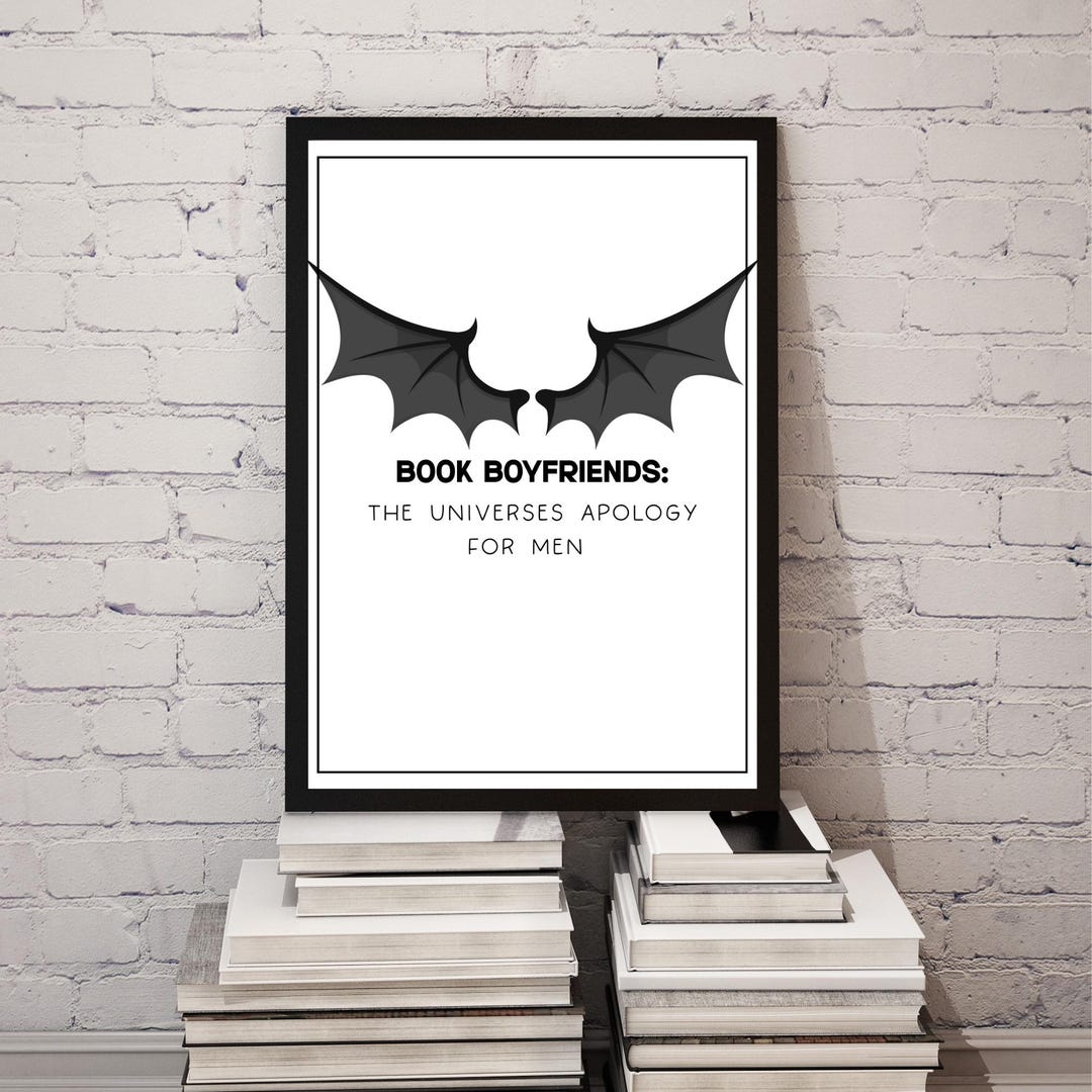 Booktok Poster: Fictional Boyfriends, Bat Boys Art (digital Download ...
