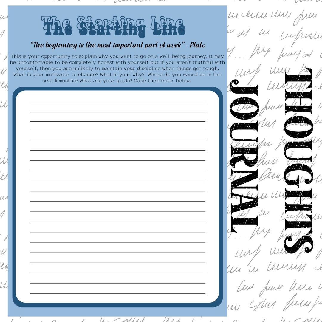 Printable Well Being Journal, Printable Mental Health Journal, Mood ...