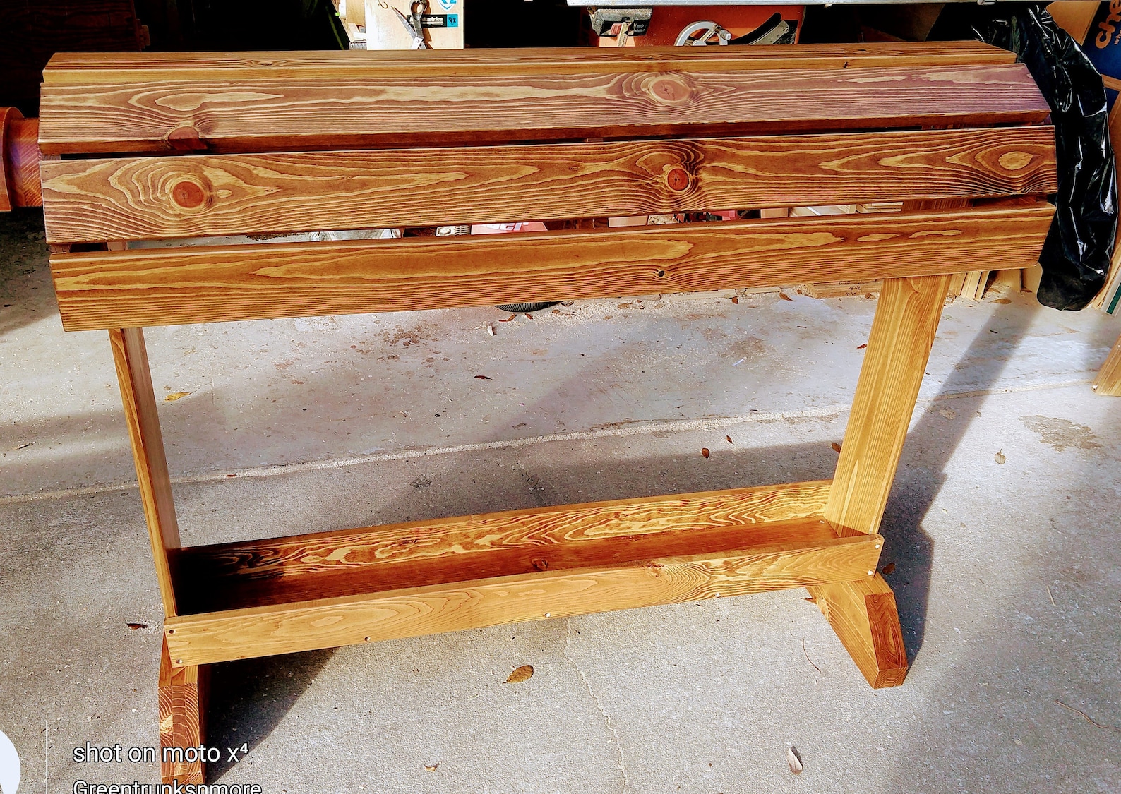 Saddle Stand Wooden / Holds Two Saddles / Canyon Brown Stain / Free ...