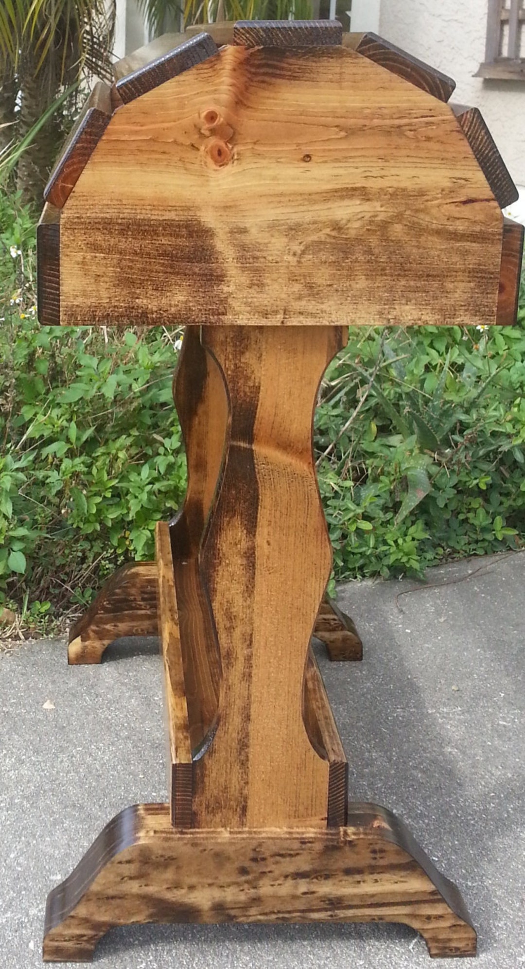 Handmade Wooden Saddle Stand: Provincial Stain, Bottom Shelf - Etsy
