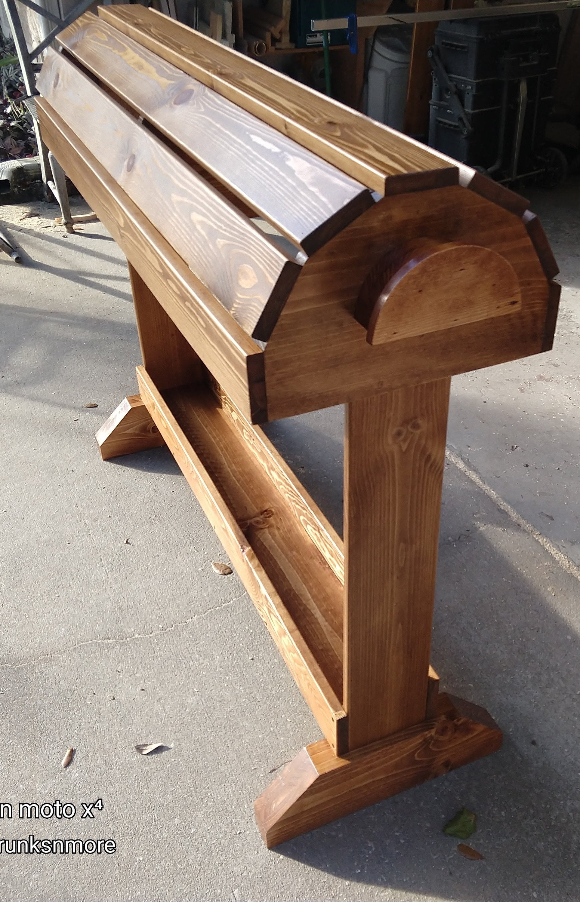 Saddle Stand Wooden / Holds Two Saddles / Canyon Brown Stain / Free ...