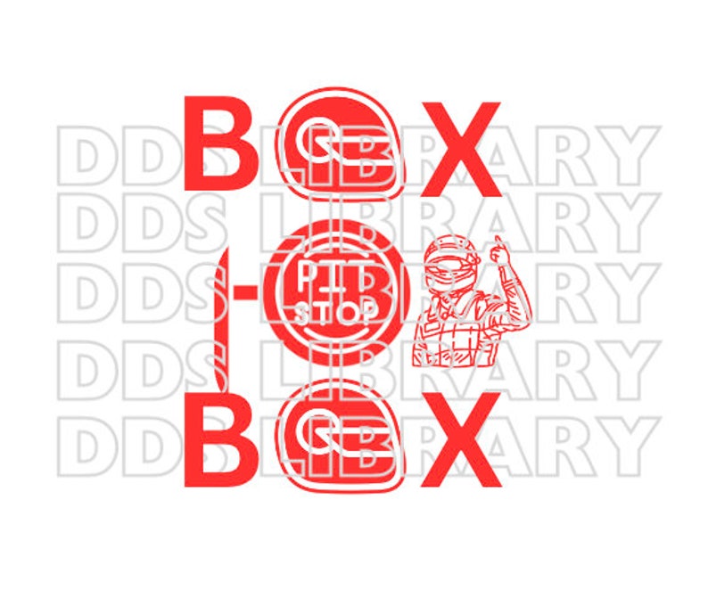 Black and Red Box Box-formula 1-cricut SVG - Etsy