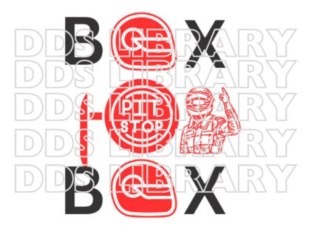 Red-black Box Box-formula 1-cricut SVG - Etsy