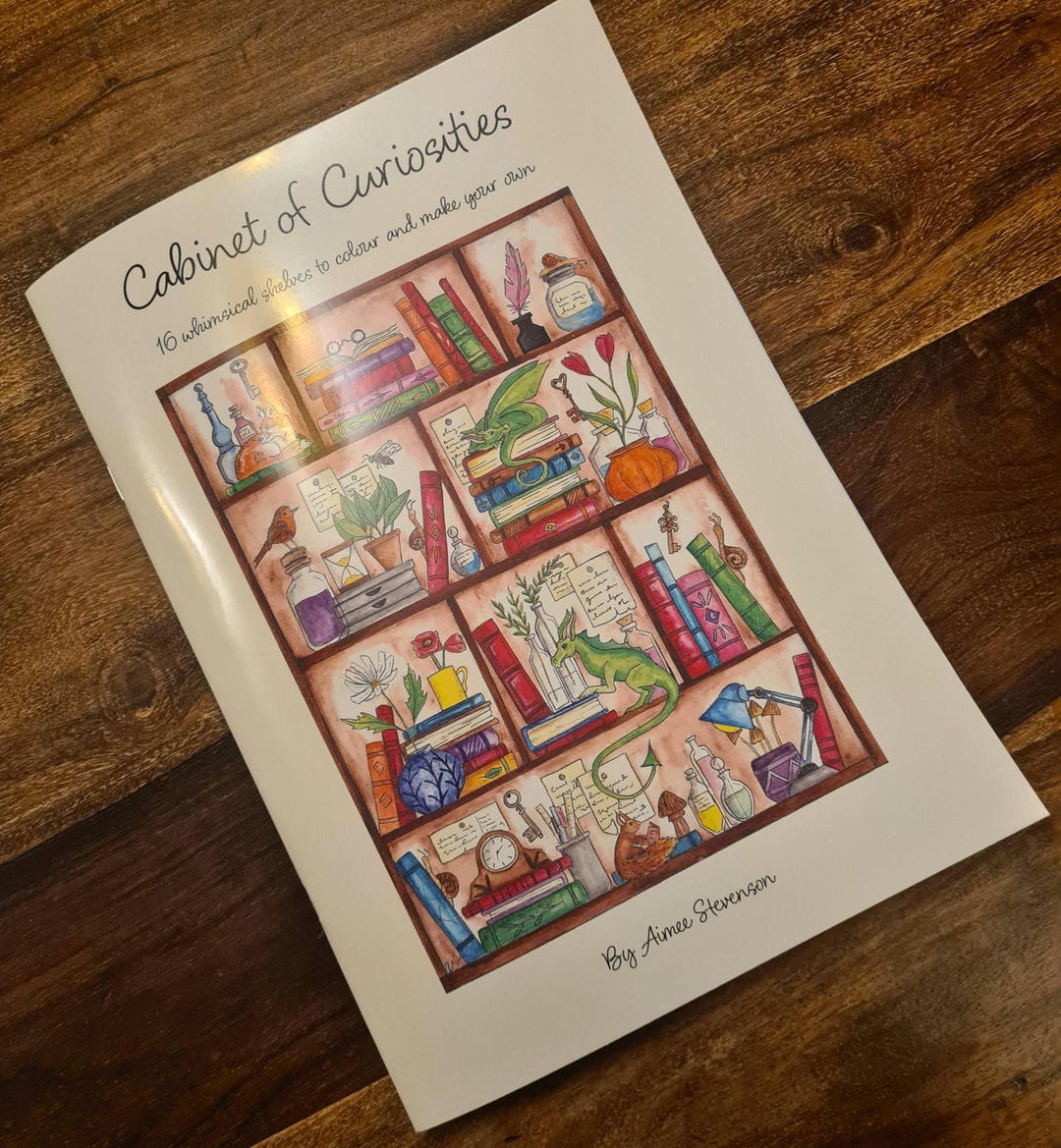 Hand Drawn Whimsical Colouring Book - Etsy