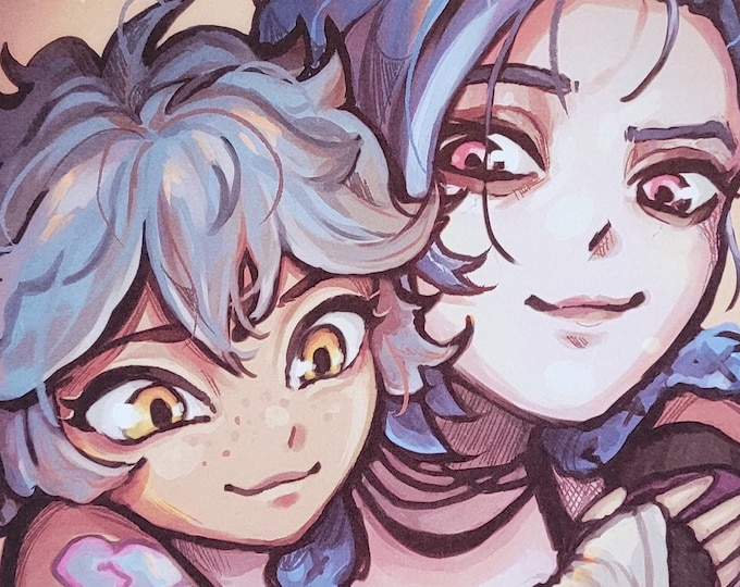 Jinx and Isha | Arcane | 2 Sizes | Art Print | Fanart - Etsy UK