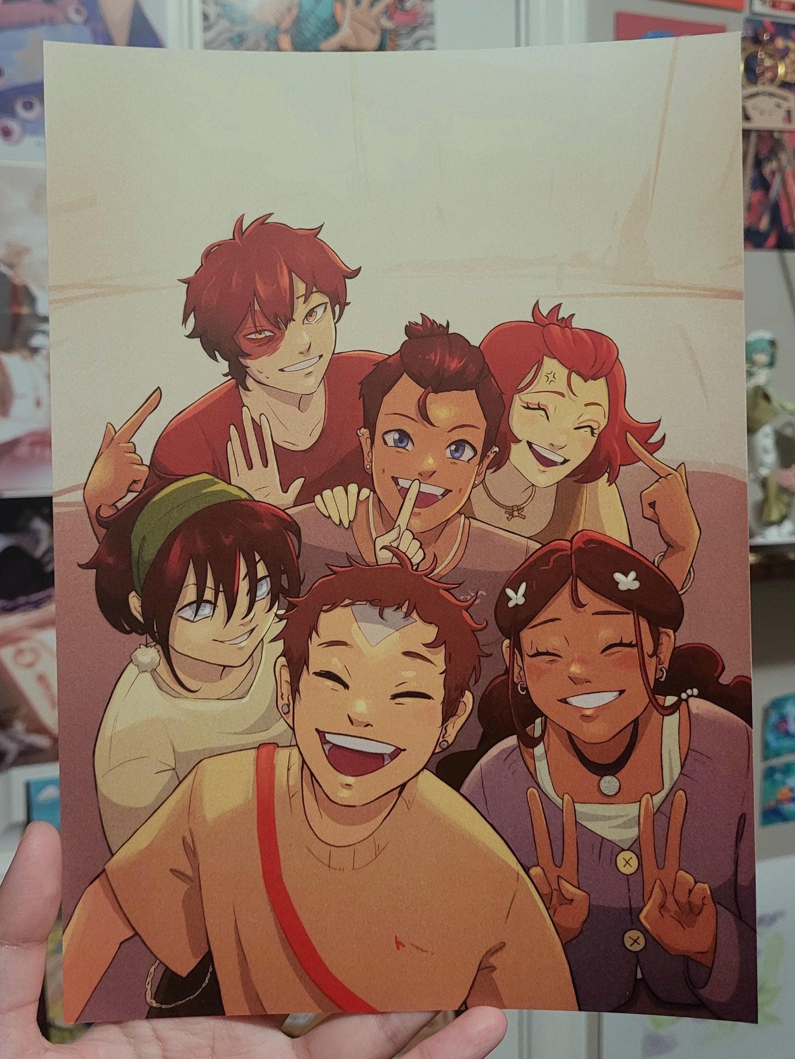 Art Print the Gaang 2 Sizes Cartoon ATLA - Etsy