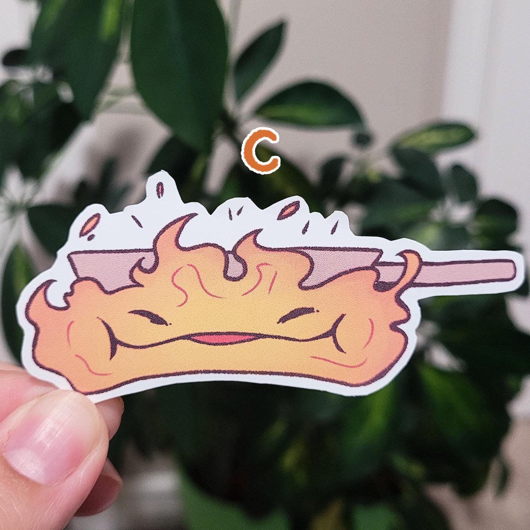 Calcifer Inspired Stickers | Matte | Ghibli | 5 Options | - Etsy