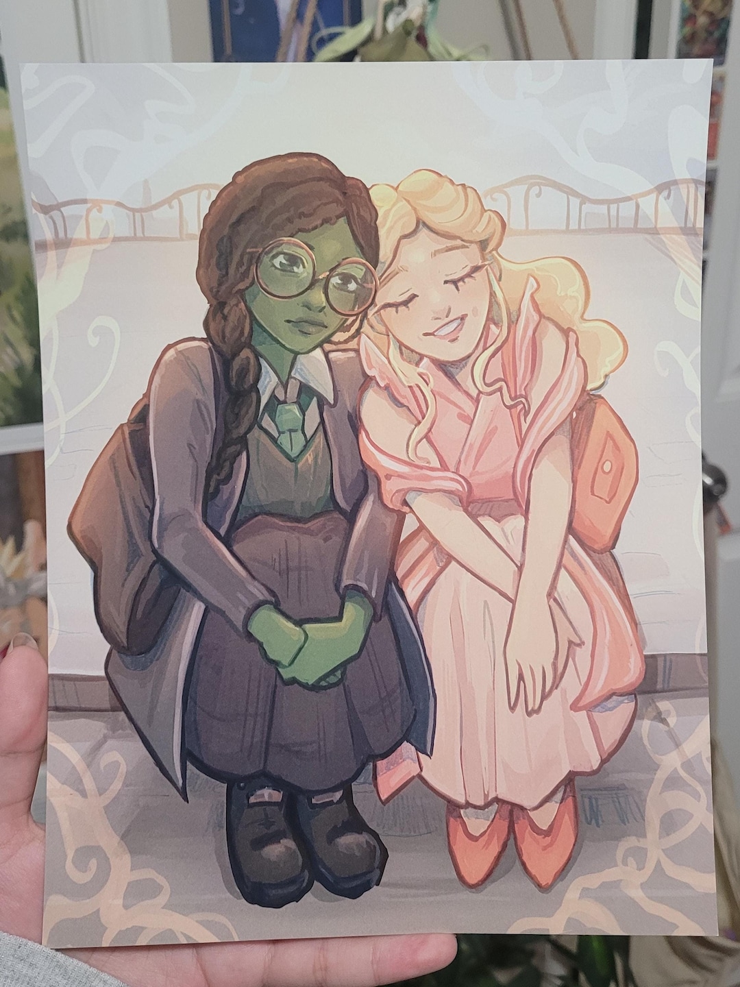 Elphie and Glinda | Wicked | 2 Sizes | Art Print | Fanart - Etsy