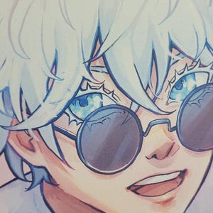 Gojo and Ramen | Jujustu Kaisen | 2 Sizes | Art Print | Fanart - Etsy ...