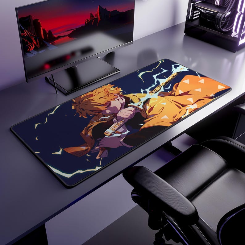 Anime Desk Mat, Long Desk Mats, Aesthetic Gaming Mousepad, Christmas ...