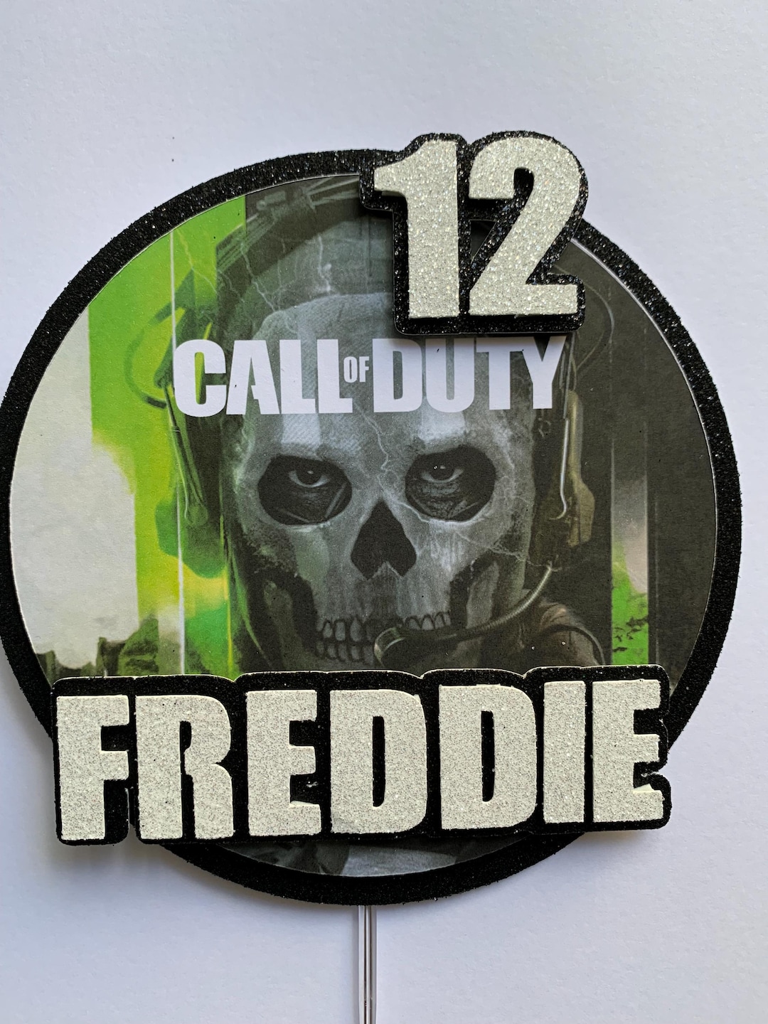 Personalised Call of Duty Cake Topper Gaming Cake Topper Birthday Cake ...