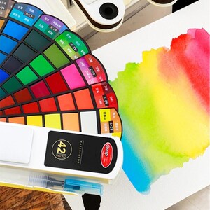 Paint Palette Set, Mini Paint Box, Portable Artist Paint Palette ...