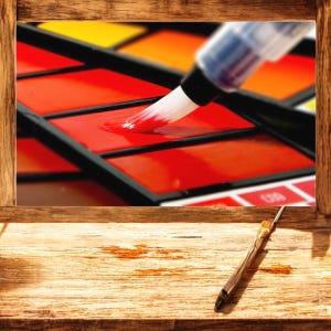 Paint Palette Set, Mini Paint Box, Portable Artist Paint Palette ...