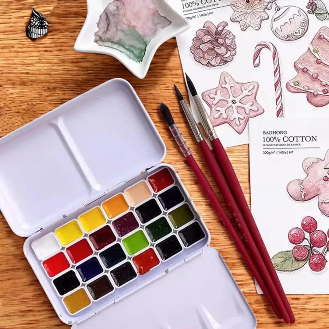 Travel Watercolor Set, Aquarelle Paint Set, Mini Watercolor Set ...