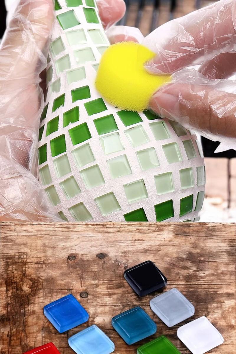 DIY Mosaic Flower Vase Kit - Handmade Craft for Kids & Adults, Home ...