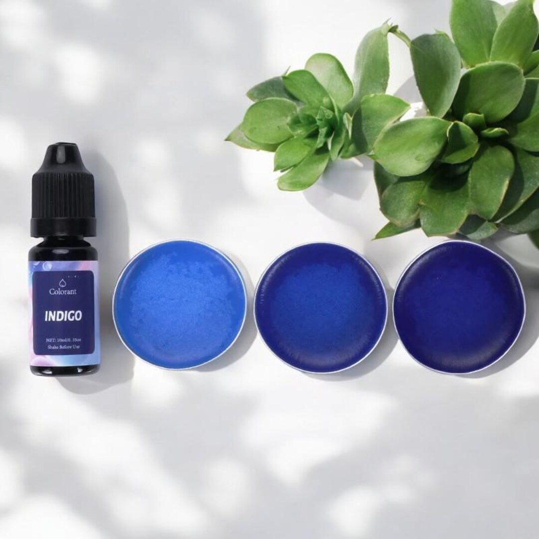 Indigo Candle Dye Liquid - 10ml Deep Blue Pigment for Handmadecandles ...