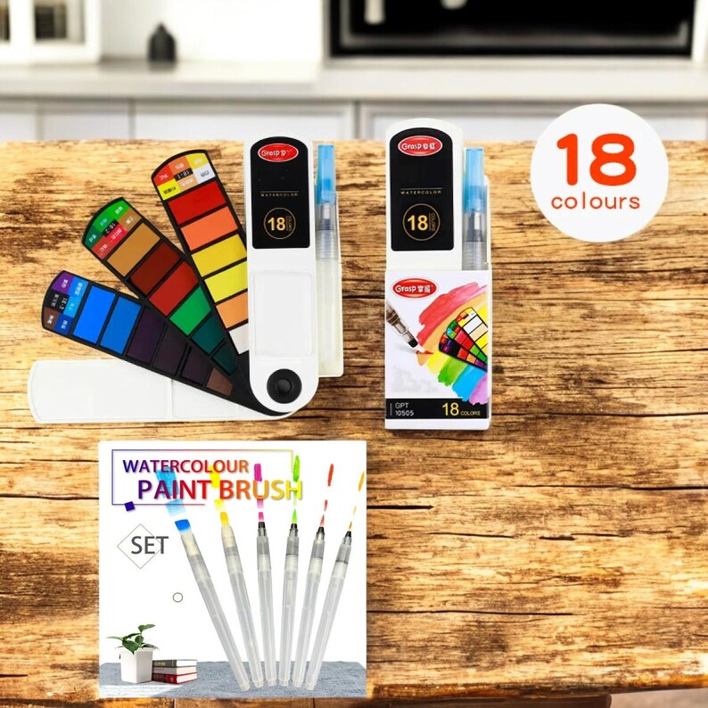 Paint Palette Set, Mini Paint Box, Portable Artist Paint Palette ...